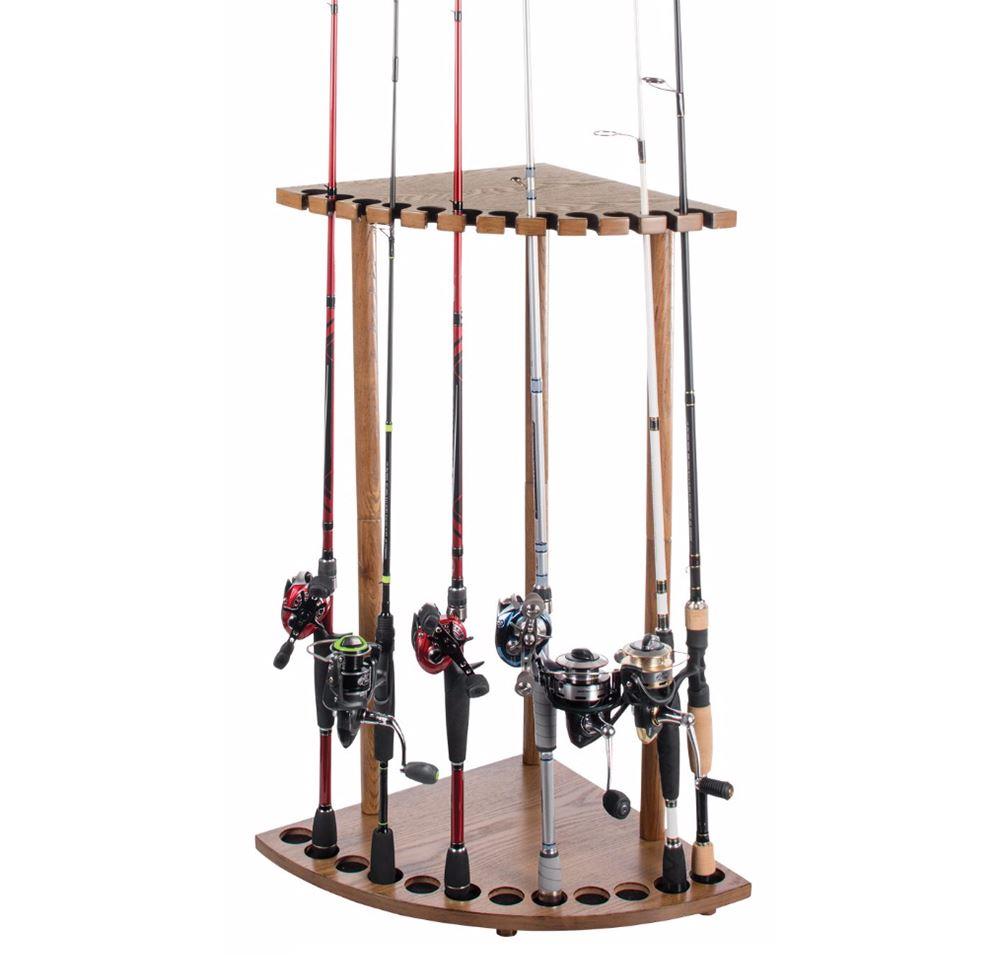 Bass Pro Shops Corner Rod Rack - Negozio di pesca online Bass Store Italy